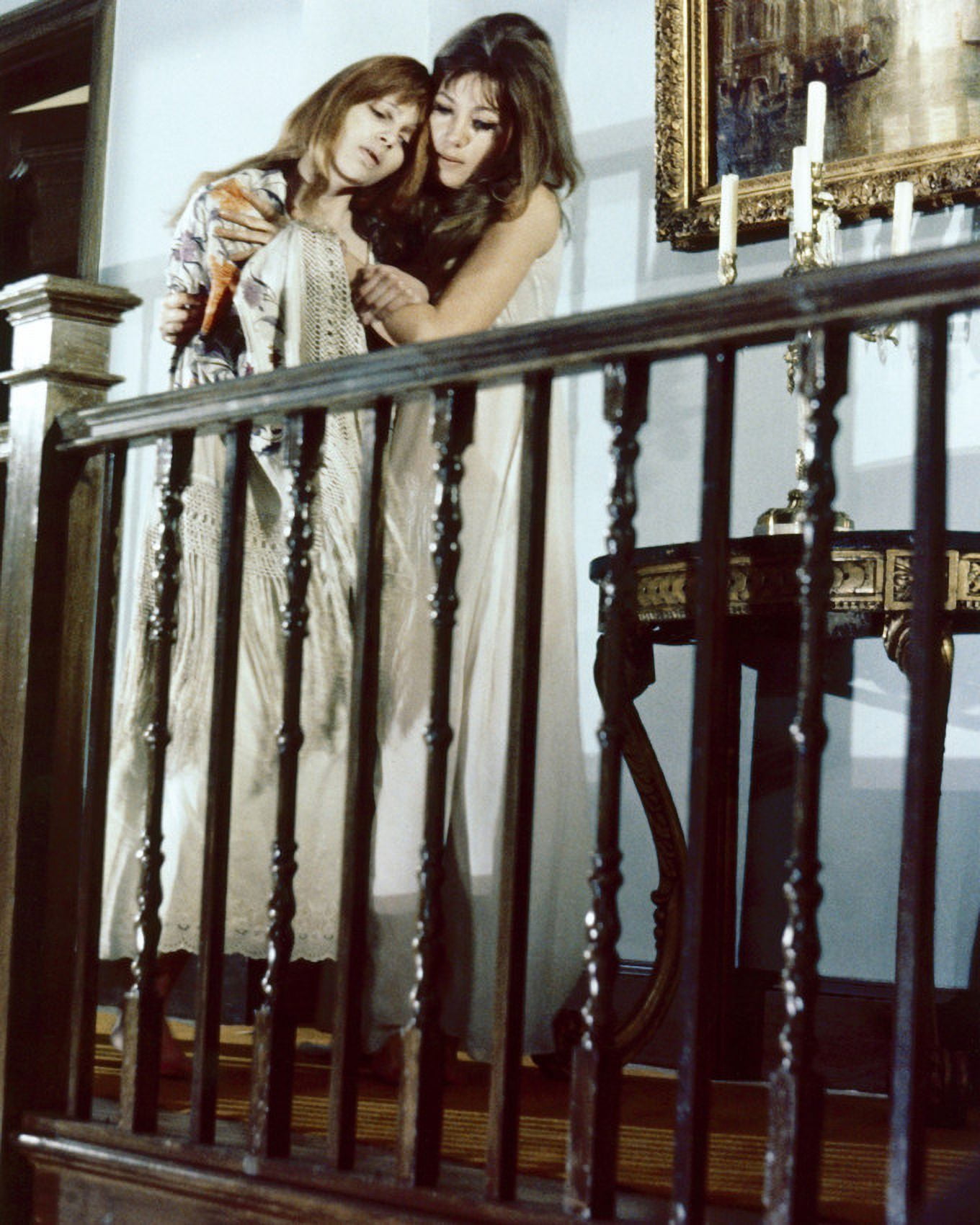 Ingrid Pitt And Madeline Smith In The Vampire Lovers On Staircase ...