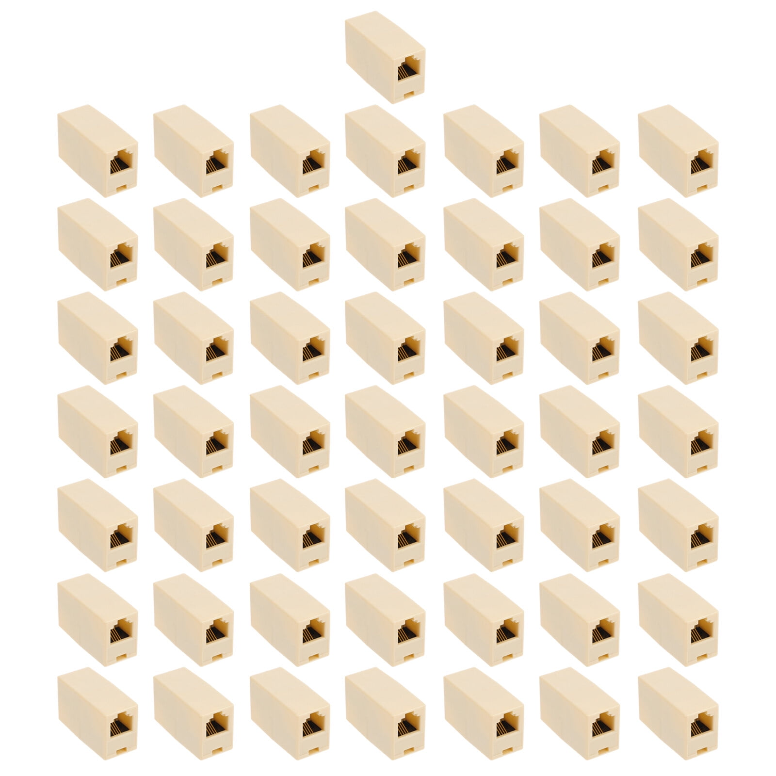 Ingridstore 50 PCS RJ11 Connectors Phone Line Connector Straight ...