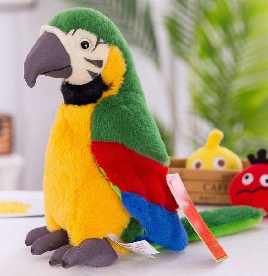 Ingridstore Plush Parrot Toy Stuffed Animal Bird Plush Toy Bird Toy ...
