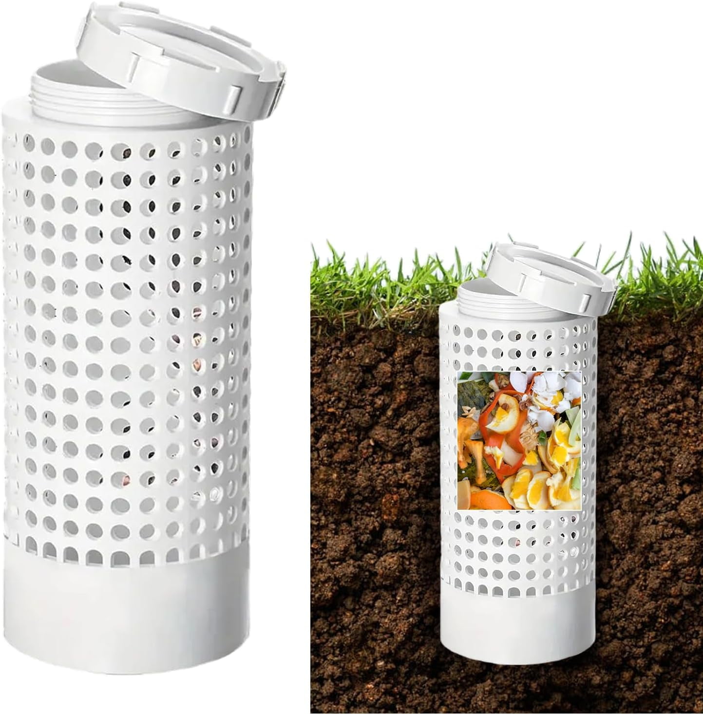 Inground Farm Composter, Outdoor In-Ground Compost Bin for Raised ...