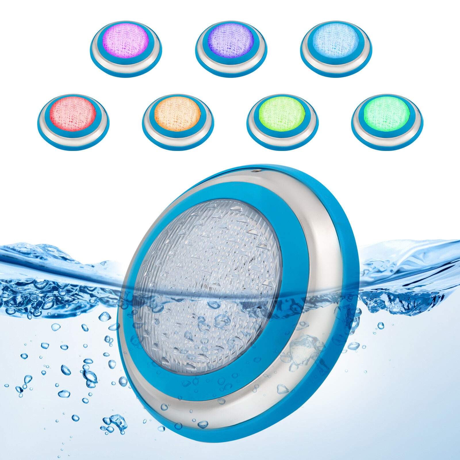 Inground Swimming Pool Lights,47W IP68 Waterproof Color Changing LED ...