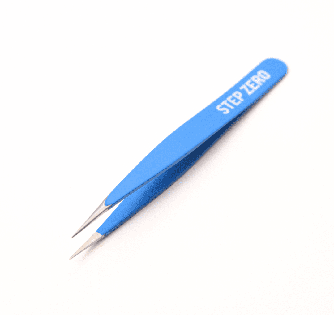 STEP ZERO Ingrown Hair Removal Professional Tweezers - Pointed ...