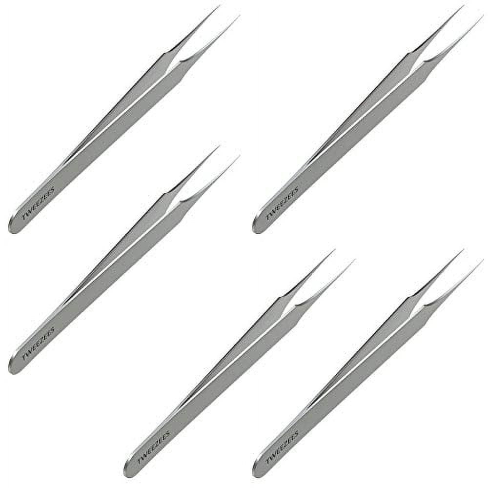 Ingrown Hair Tweezers | Pointed Tip | 5 Pack | Precision Stainless ...