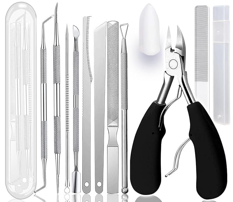 Ingrown Toenail Pedicure Tool Kit(7pcs), Nail Manicure Kit Stainless ...