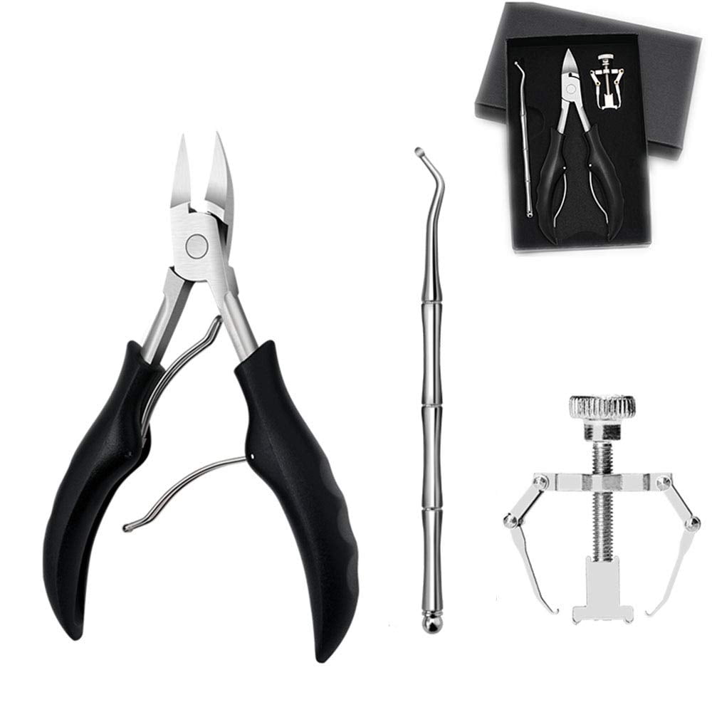 Ingrown Toenail Removal Kit with Toenail Clippers for Thick Toe Nail ...