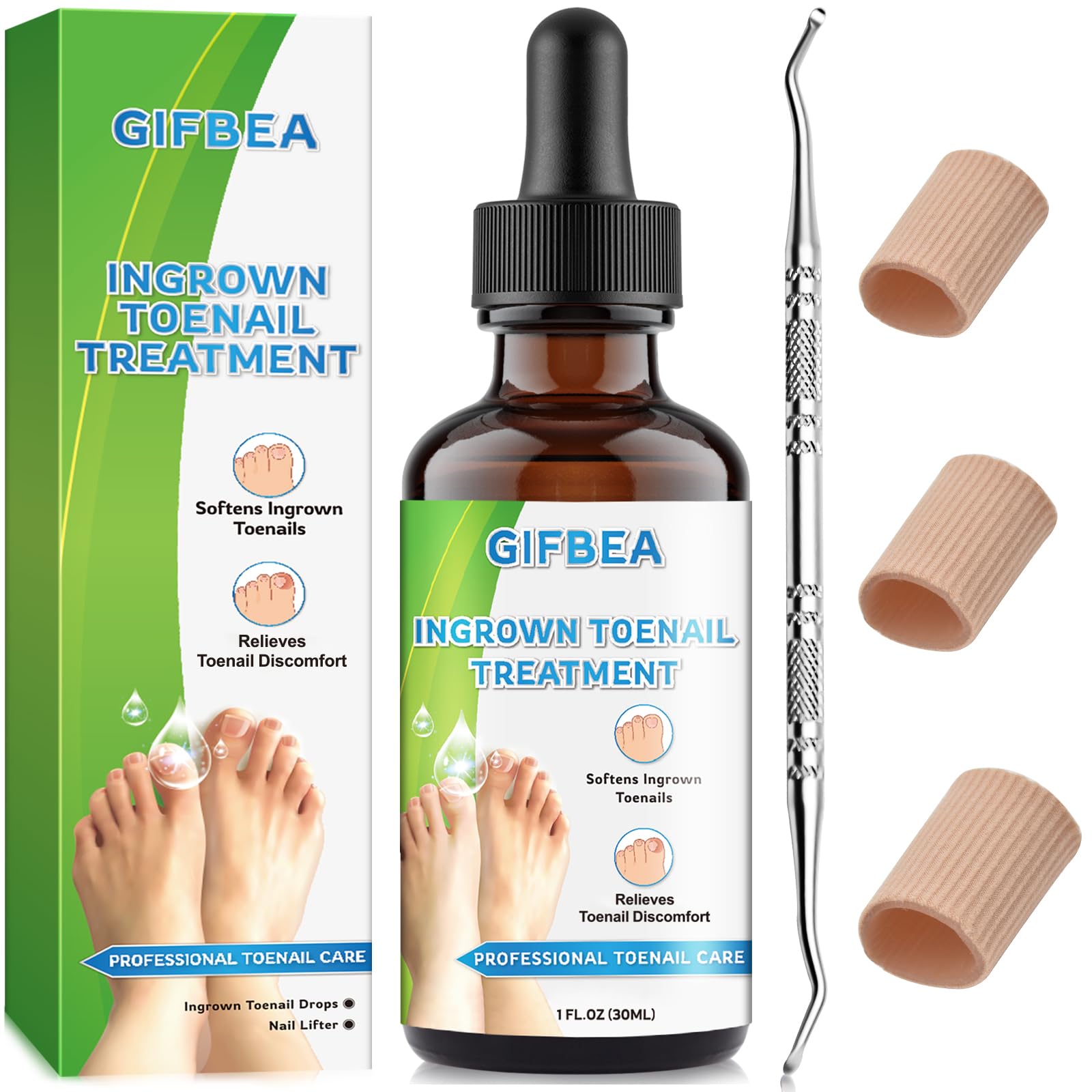 Ingrown Toenail Treatment w/Ingrown Toenail Drops Reliever & Softener ...