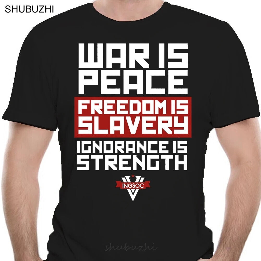 Ingsoc slogan George Orwell 1984 Big Brother Socialism War is Peace T ...