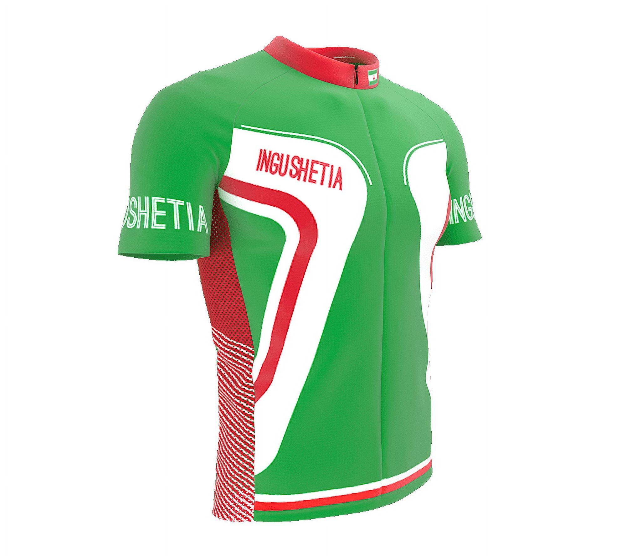 Ingushetia Full Zipper Bike Short Sleeve Cycling Jersey for Men - Size ...