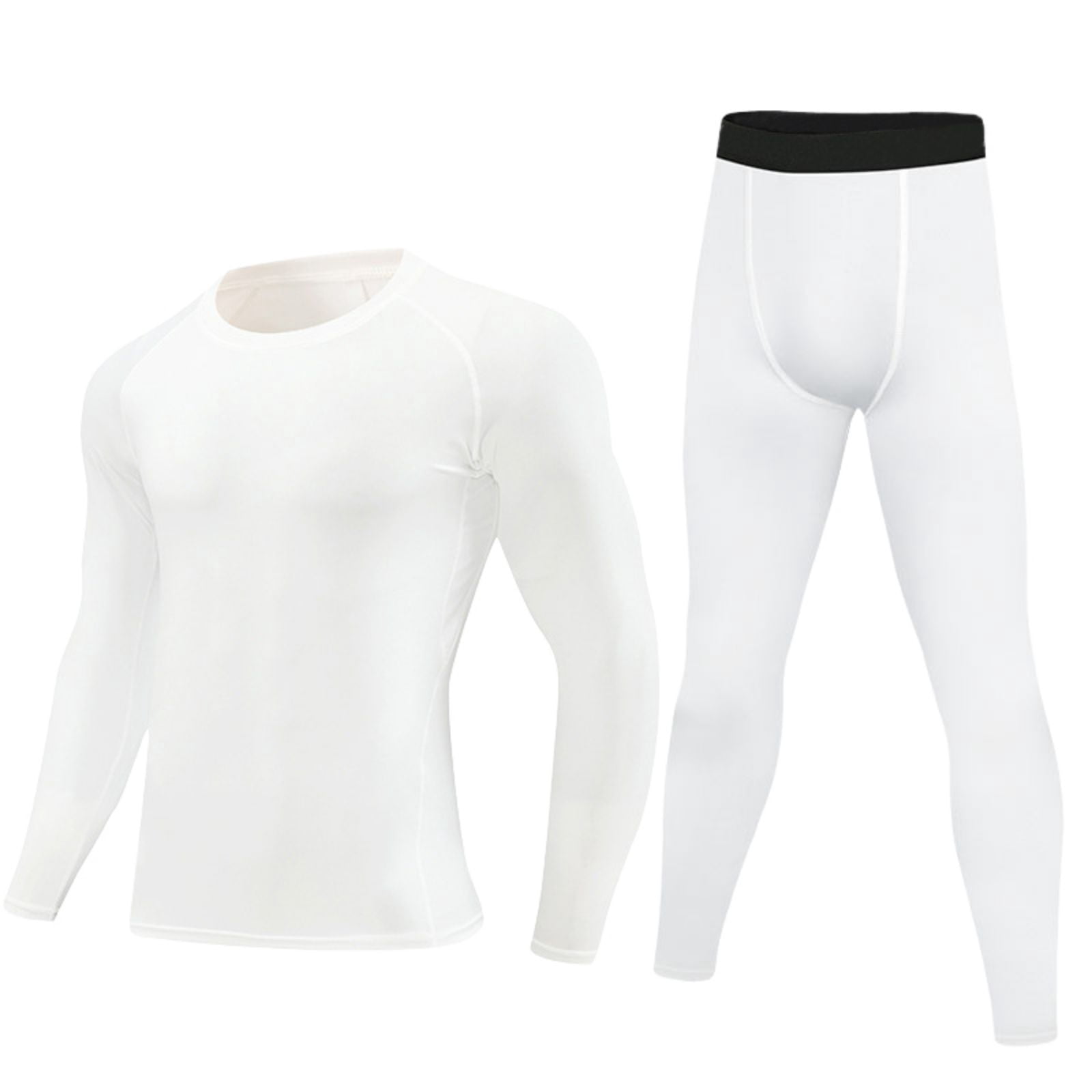 Ingzy Boys' Long Sleeve Athletic Base Layer Set, Moisture Wicking Quick ...