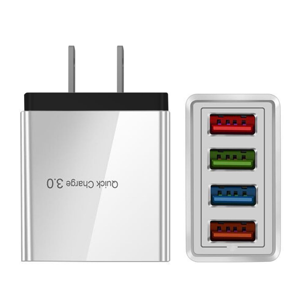 Ingzy Multi Port USB Wall Charger Wall Plug 4-Port USB Charging Block 3 ...