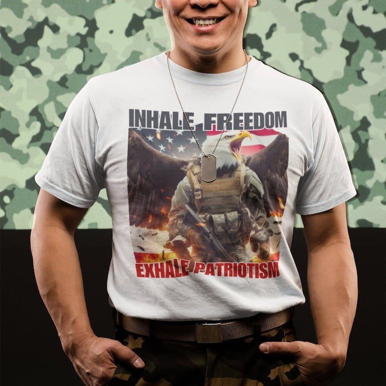 Inhale Freedom Exhale Patriotism Meme Shirt, Wtf is a Kilometer Shirt ...
