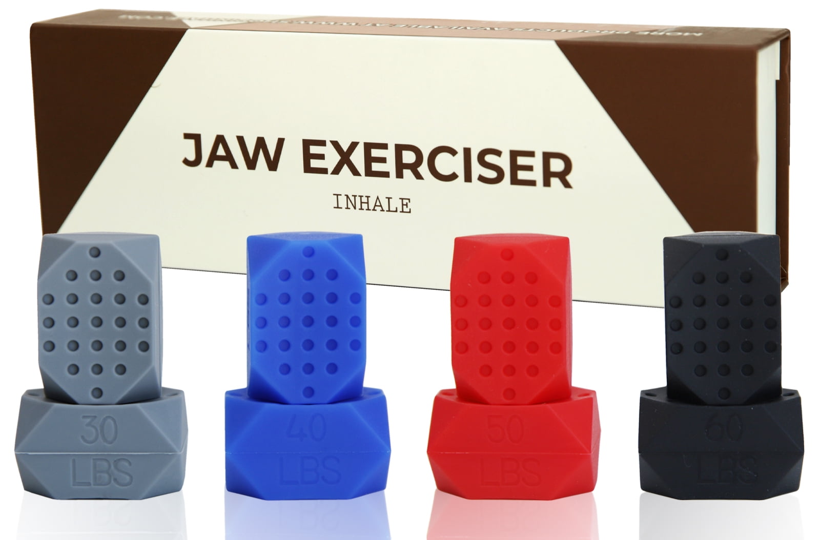 Inhale Jaw Exerciser - Jaw Strength and Shaping Trainer - 4 Levels of ...