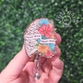 Inhale Peace Exhale Chaos Badge Reel: Floral Rib Cage Design - Walmart.com