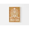 Inhale Peace Exhale Chaos Zen Skeleton Print - Yoga Skeleton, Meditate ...