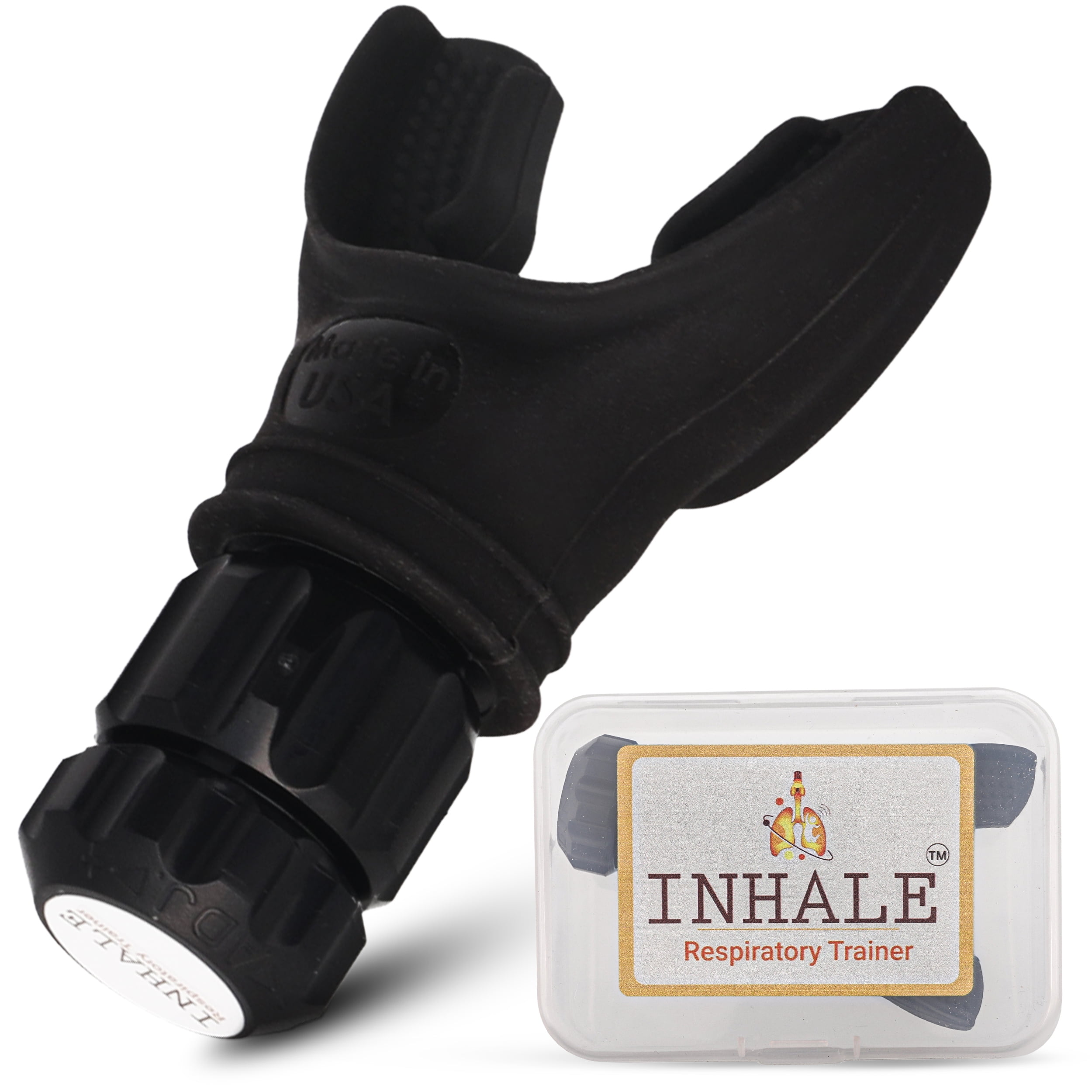 Inhale Respiratory Trainer Breathing Exercise Device - Compact Pure ...