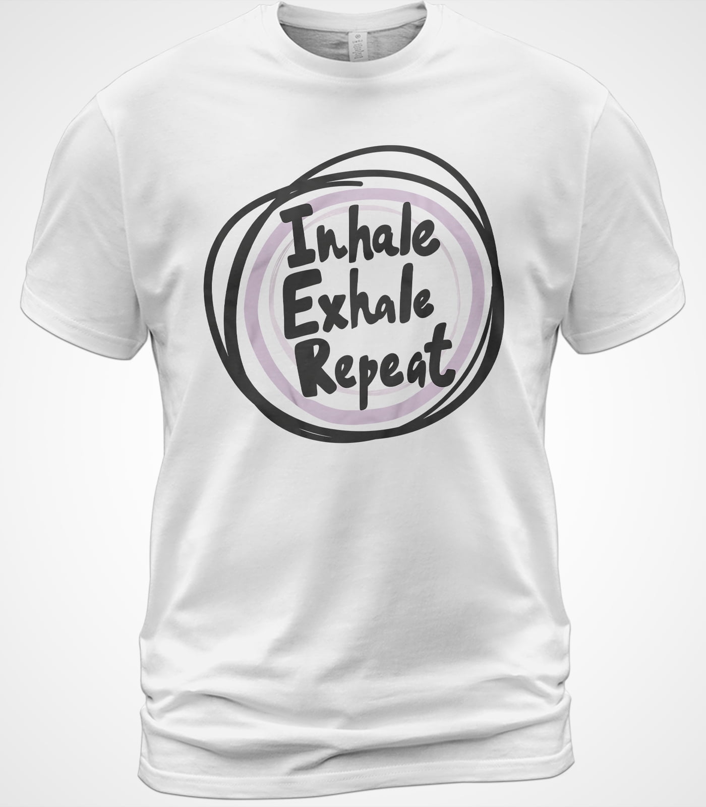 Inhale exhale typography design yoga zen breathe man woman - Walmart.com