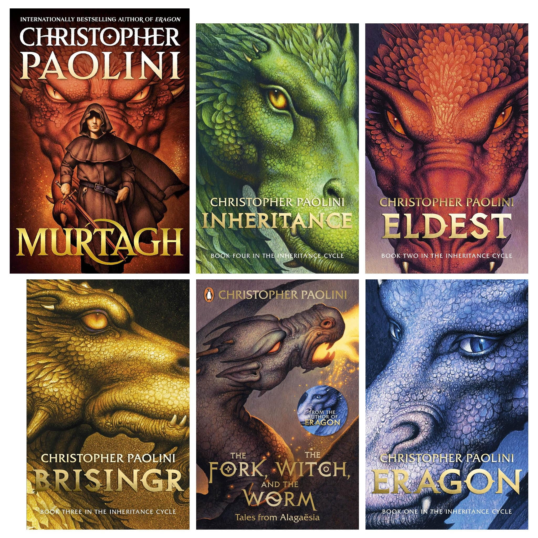 Inheritance Cycle 6 Books Collection (Eragon, Eldest, Brisingr ...