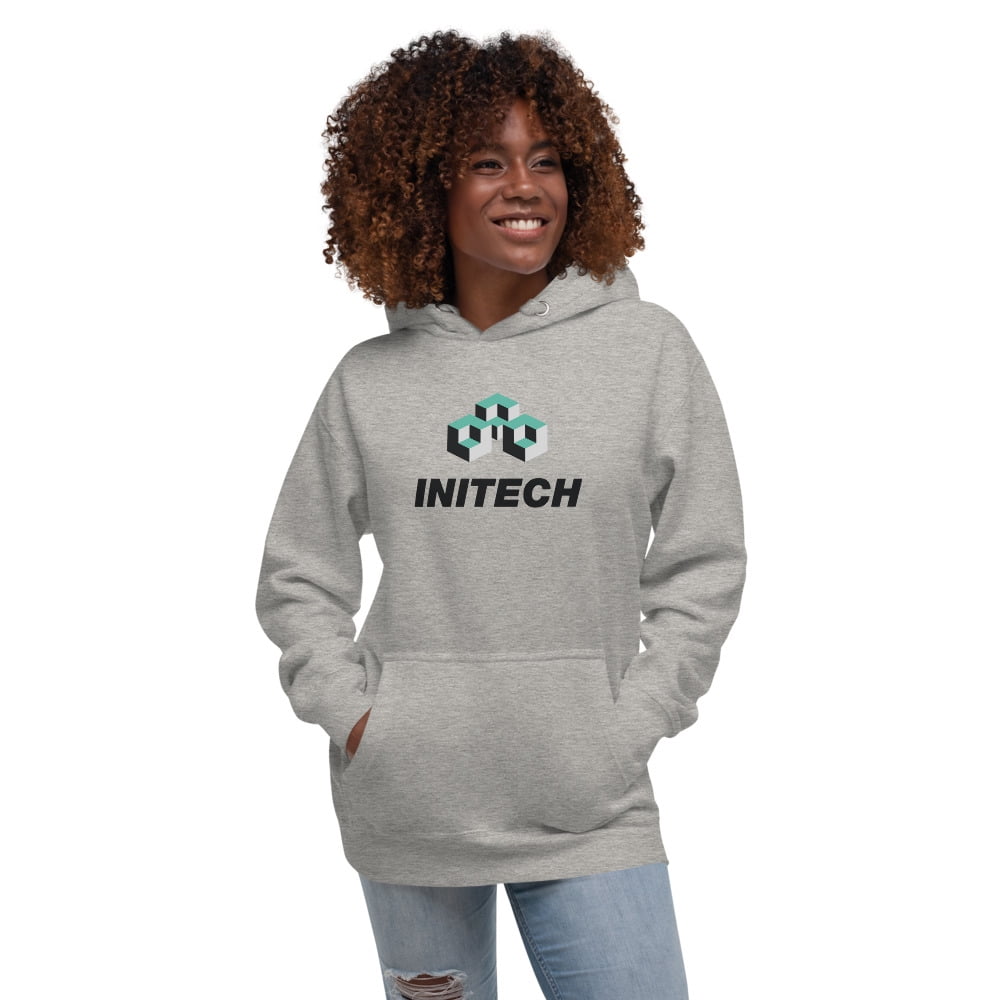 Initech Logo Hoodie: Work Hard, Chill Harder (Carbon Grey, S) - Walmart.com