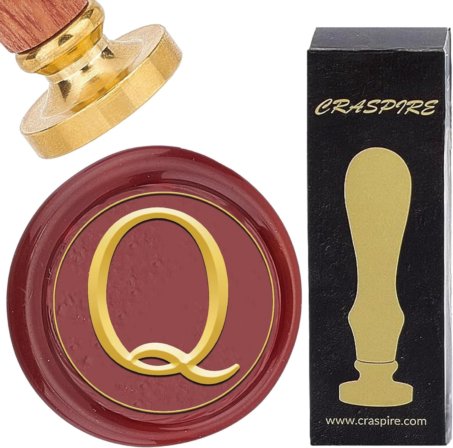 Initial Alphabets Q Wax Seal Stamps Letter Vintage Removable Brass ...