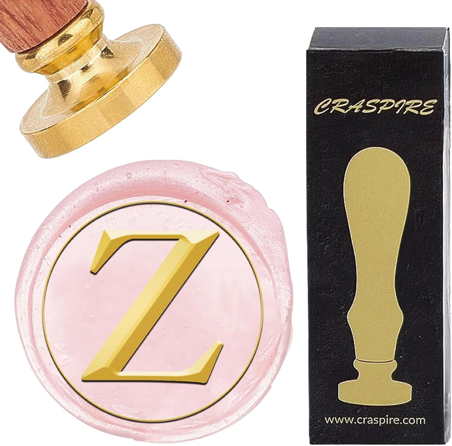 Initial Alphabets Z Wax Seal Stamps Letter Vintage Removable Brass ...