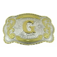 Nocona Antique Scroll Initial Belt Buckle 37072 - Walmart.com