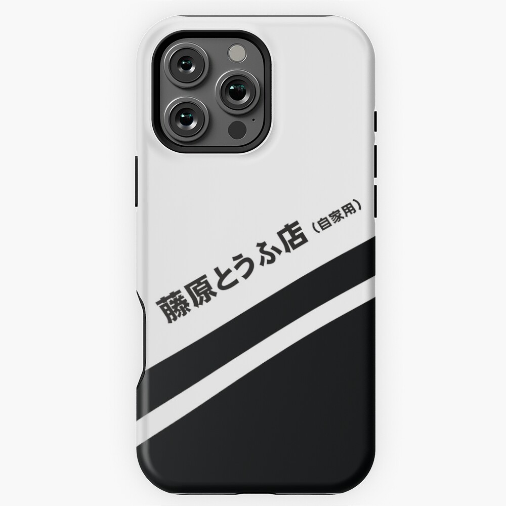 Initial D AE86 Tofu Decal Phone Case for iPhone 16 15 14 13 12 11 Pro ...