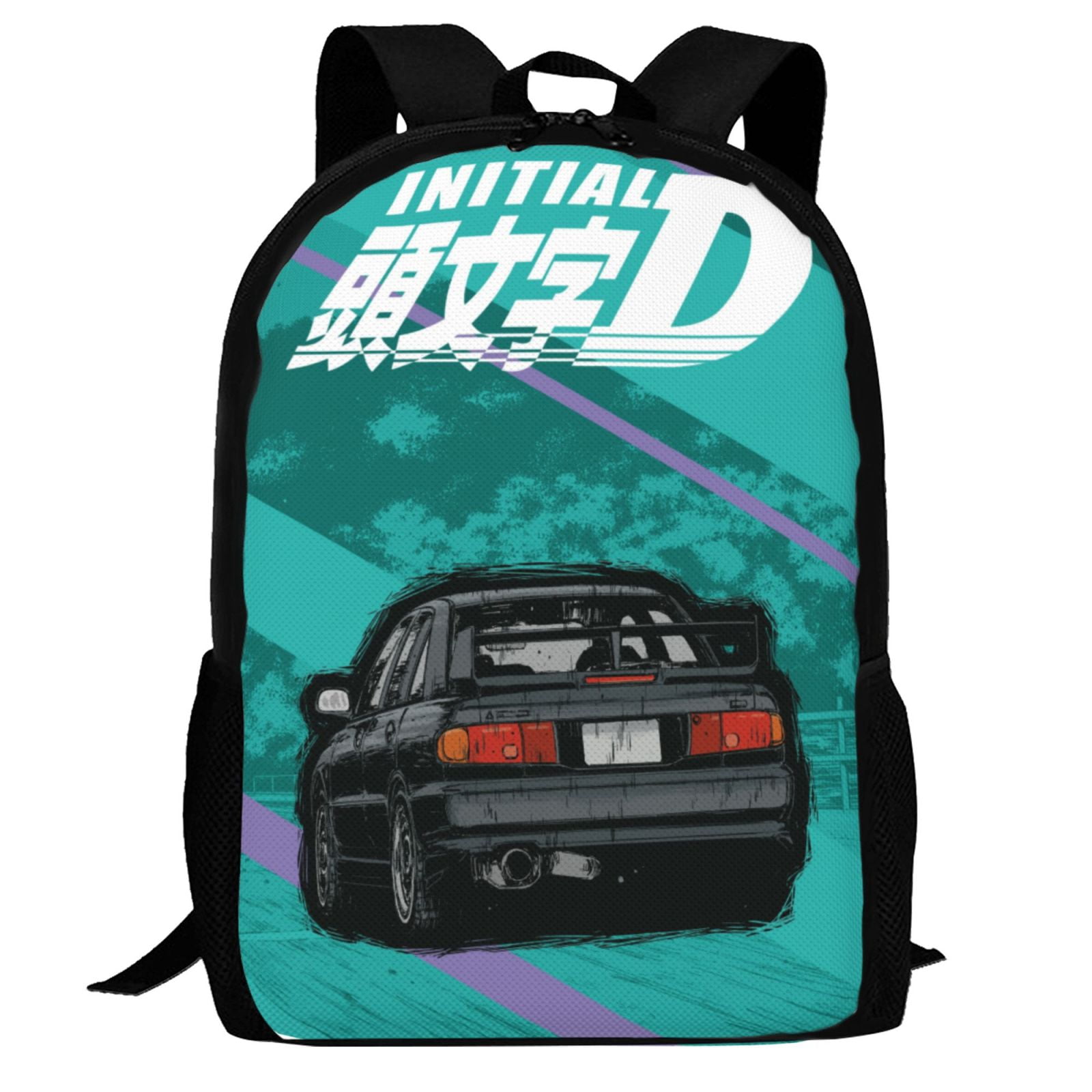 Initial D Backpack, 3d Printed Laptop Backpack, Water Resistant ...