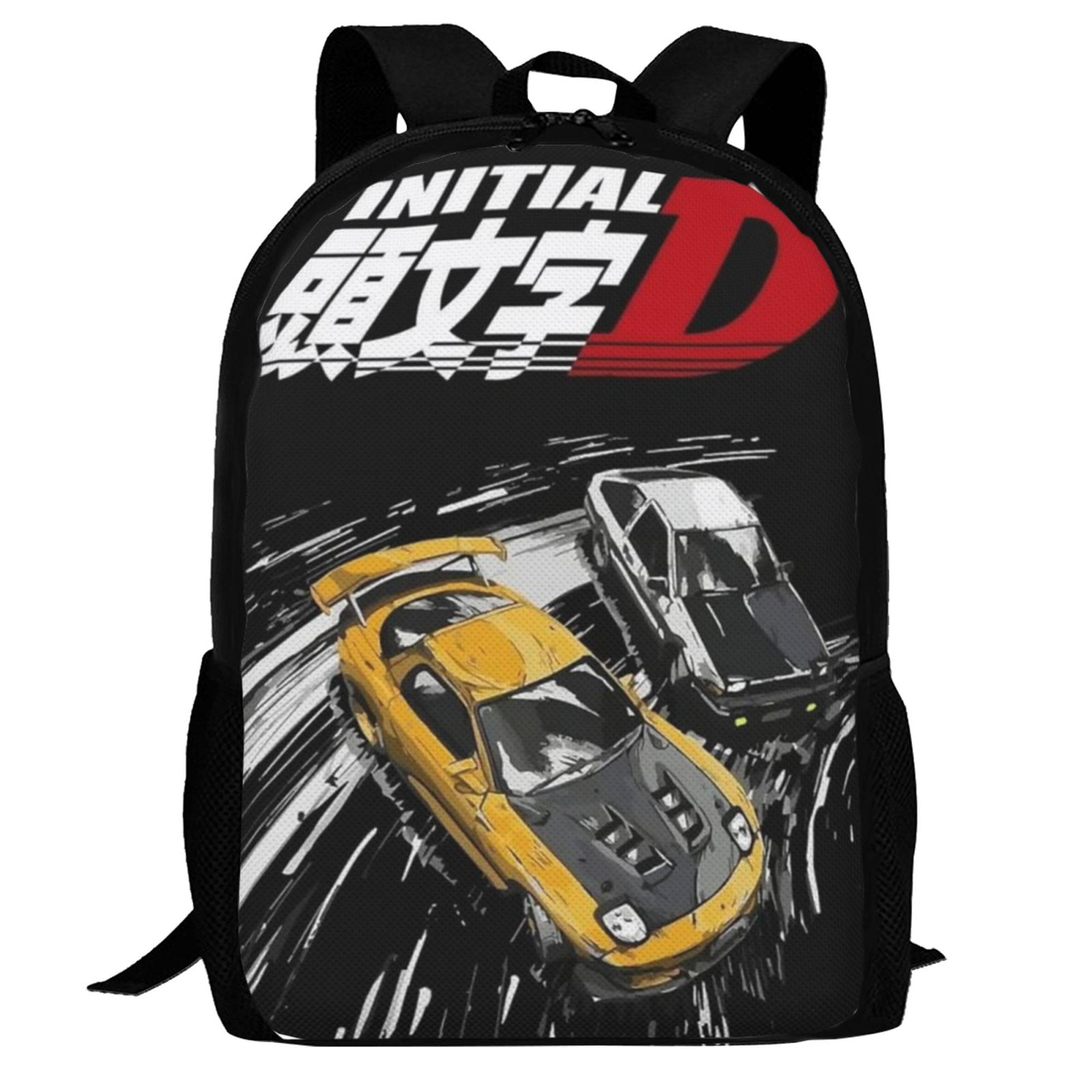 Initial D Backpack, 3d Printed Laptop Backpack, Water Resistant ...