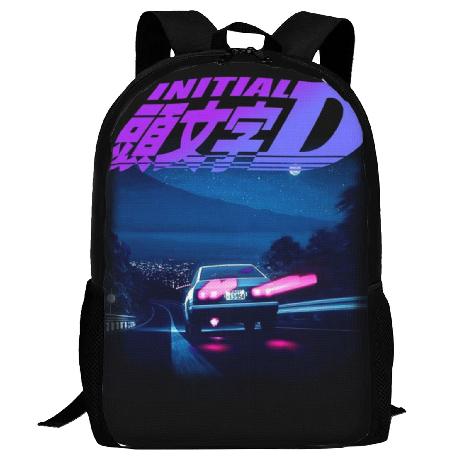Initial D Backpack, 3d Printed Laptop Backpack, Water Resistant ...