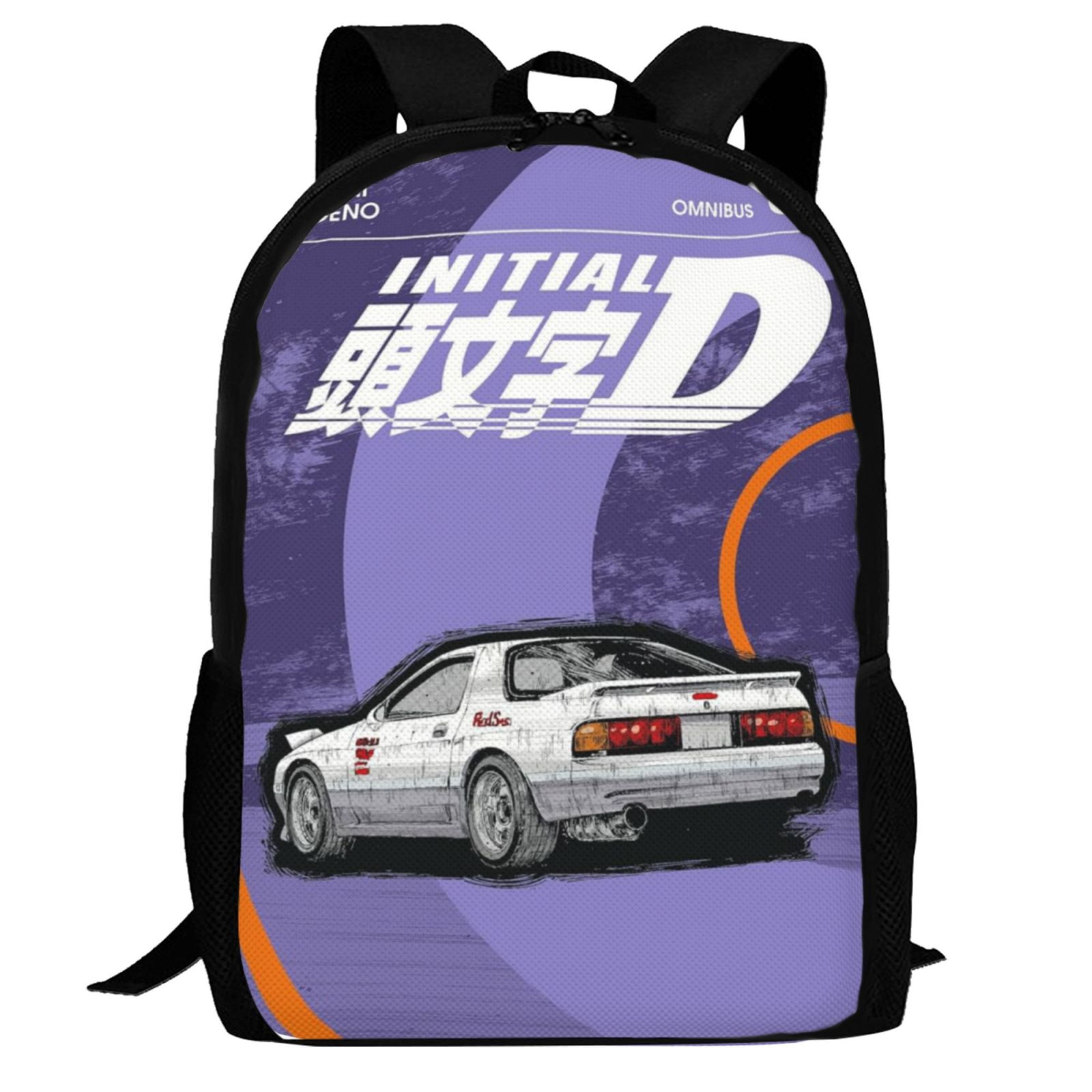 Initial D Backpack, 3d Printed Laptop Backpack, Water Resistant ...