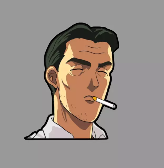 Initial D Bunta Fujiwara Sticker Phone Decal Water Bottle Stickers Car ...