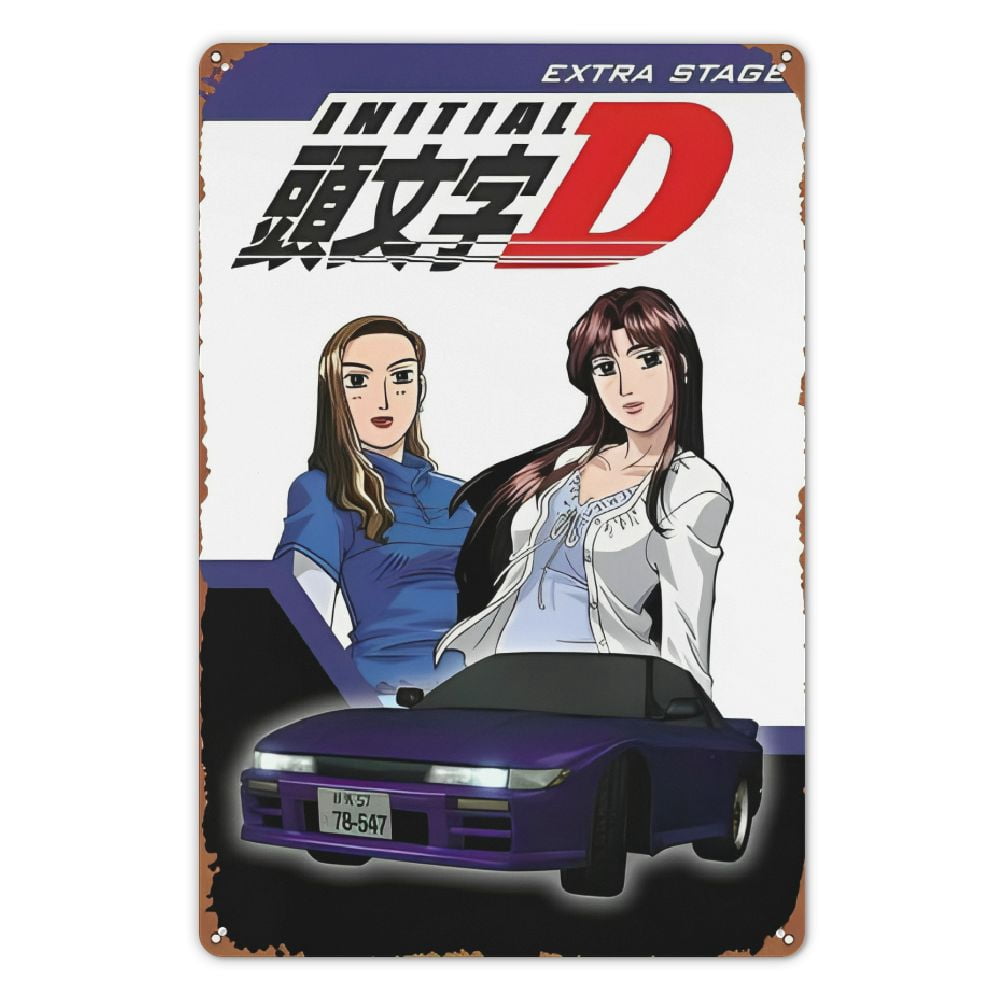 Initial D Extra Stage Professional Tin Poster- Ideal Wall Decor for ...