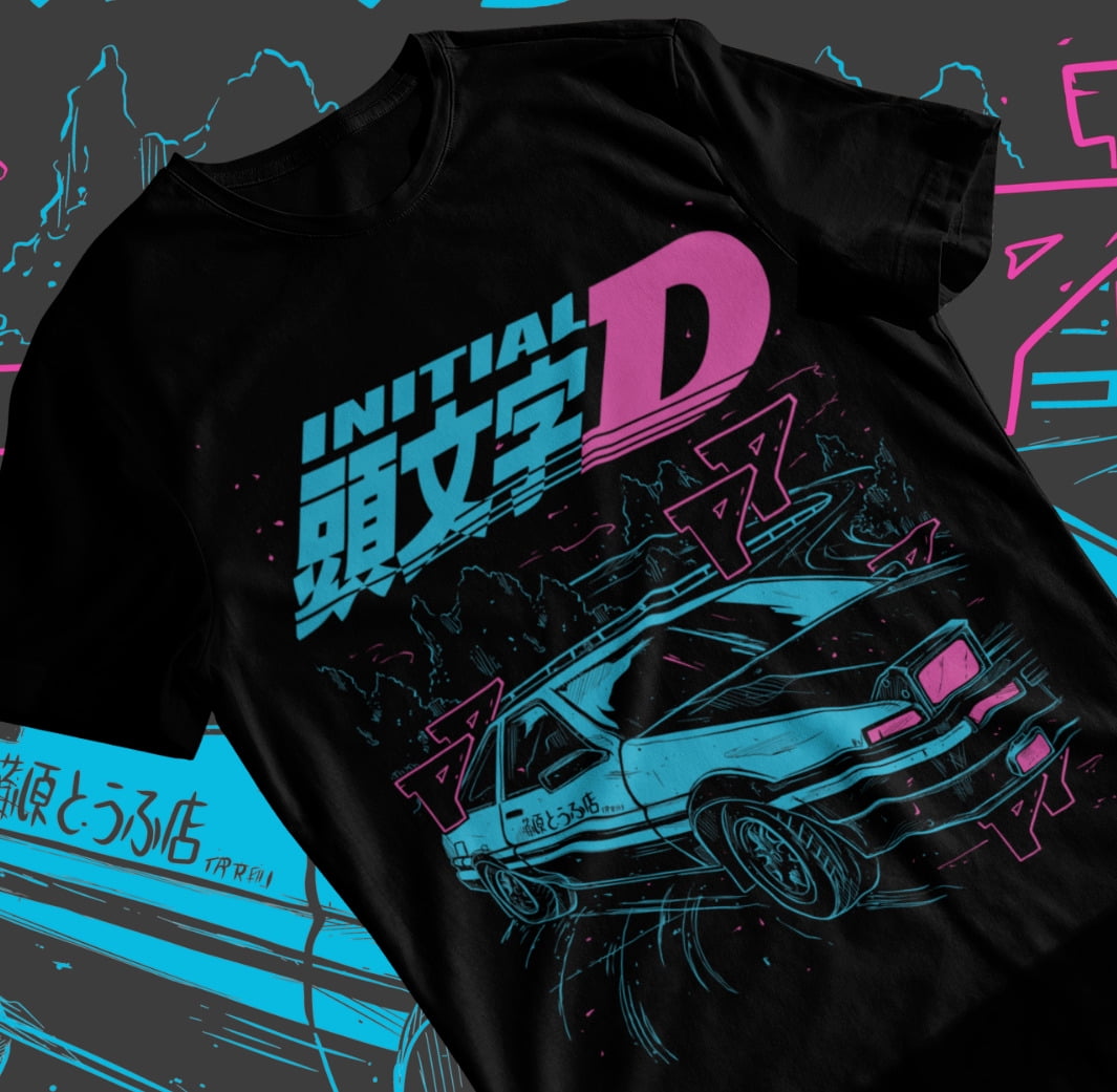 Initial D Itsuki Fujiwara T-Shirt Anime Manga Movie Unisex Shirt Soft ...