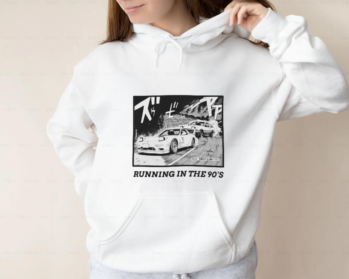 Initial D T-Shirt with AE86 vs RX7 Running in the 90s Art, for men ...