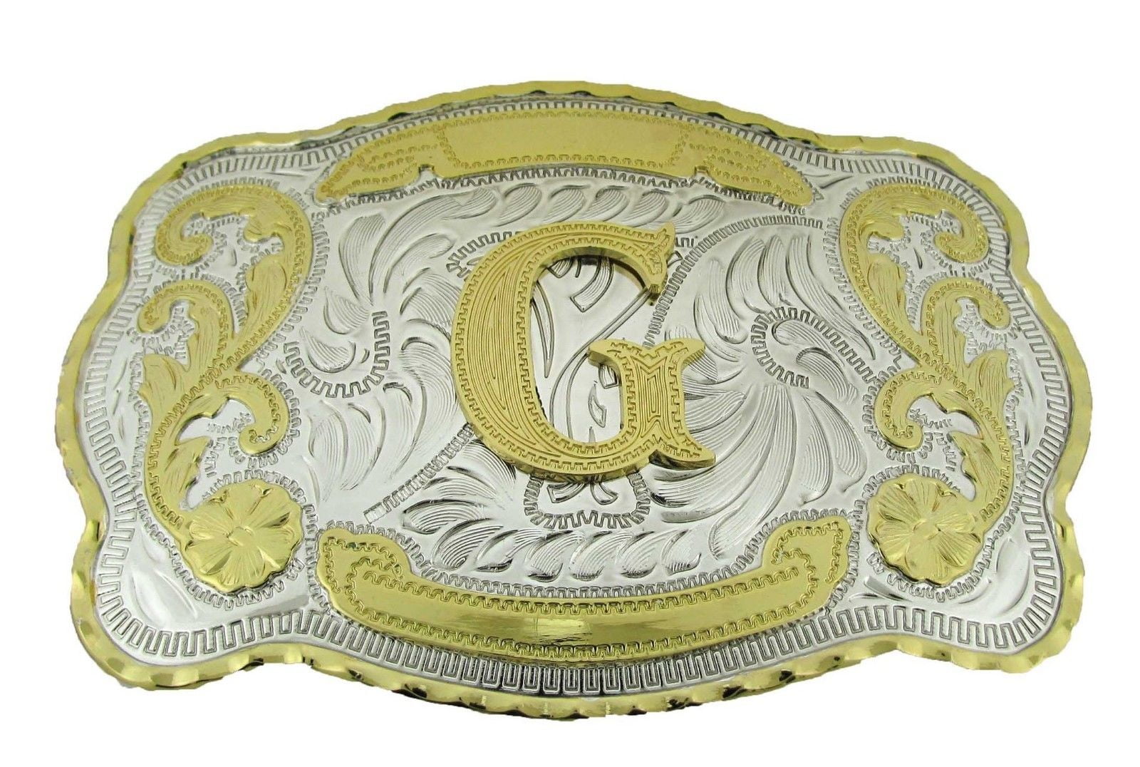 Initial G Belt Buckle Letter G alphabet G Western Cowboy cowgirl rodeo ...