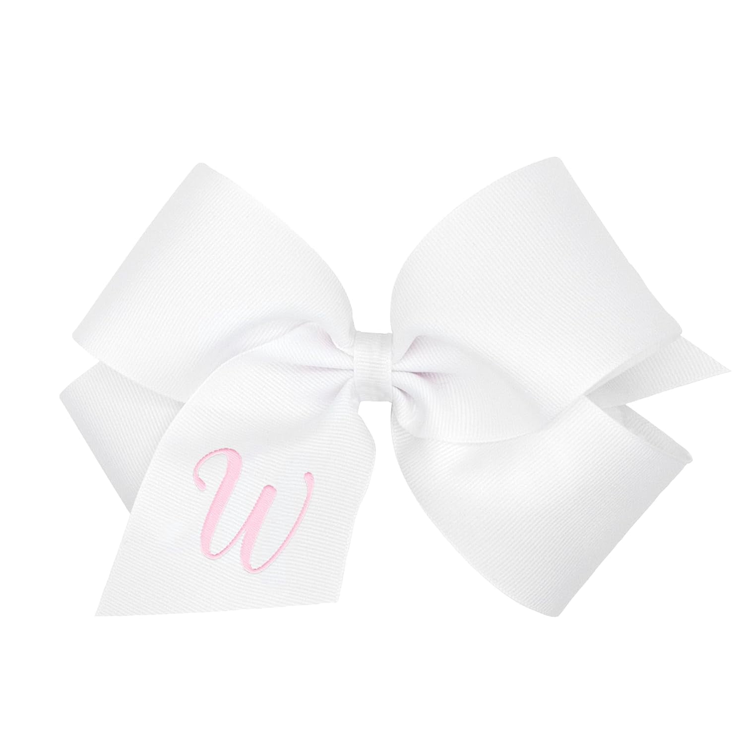 Initial It Hair Bows on a Stay No Slip , For All Ages Hair Types, White ...