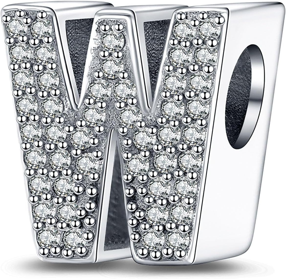 Initial Letter A-Z 925 Sterling Silver Charms Dangles for Bracelets and ...