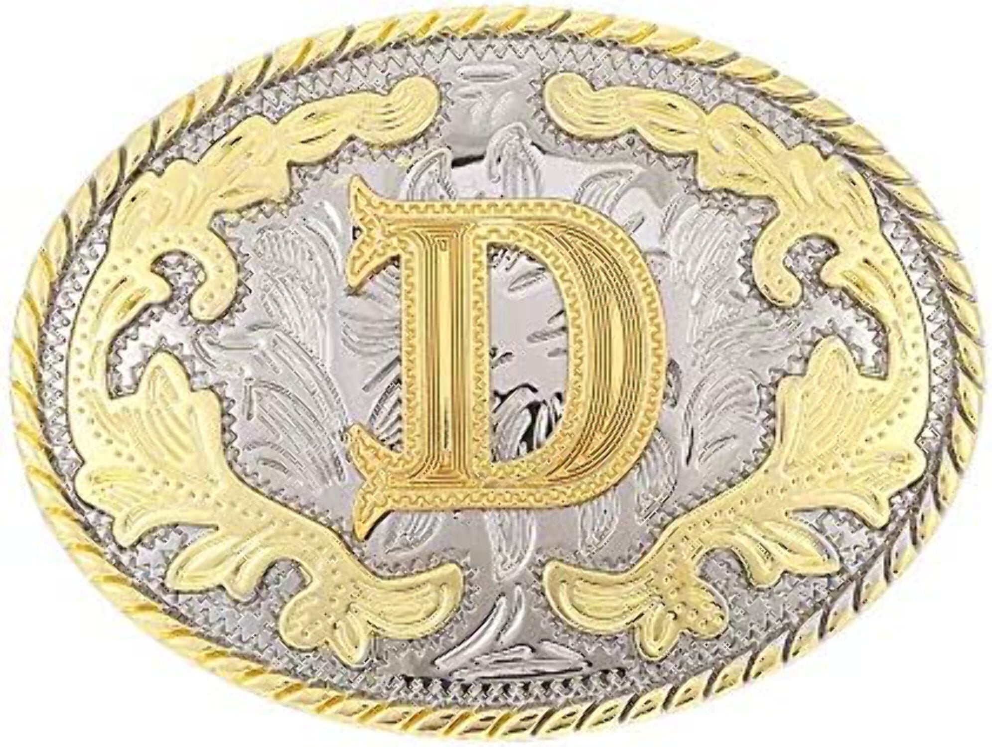 Unisex Western Belt Buckle Initial Letters ABCDJST to Z Cowboy Rodeo ...