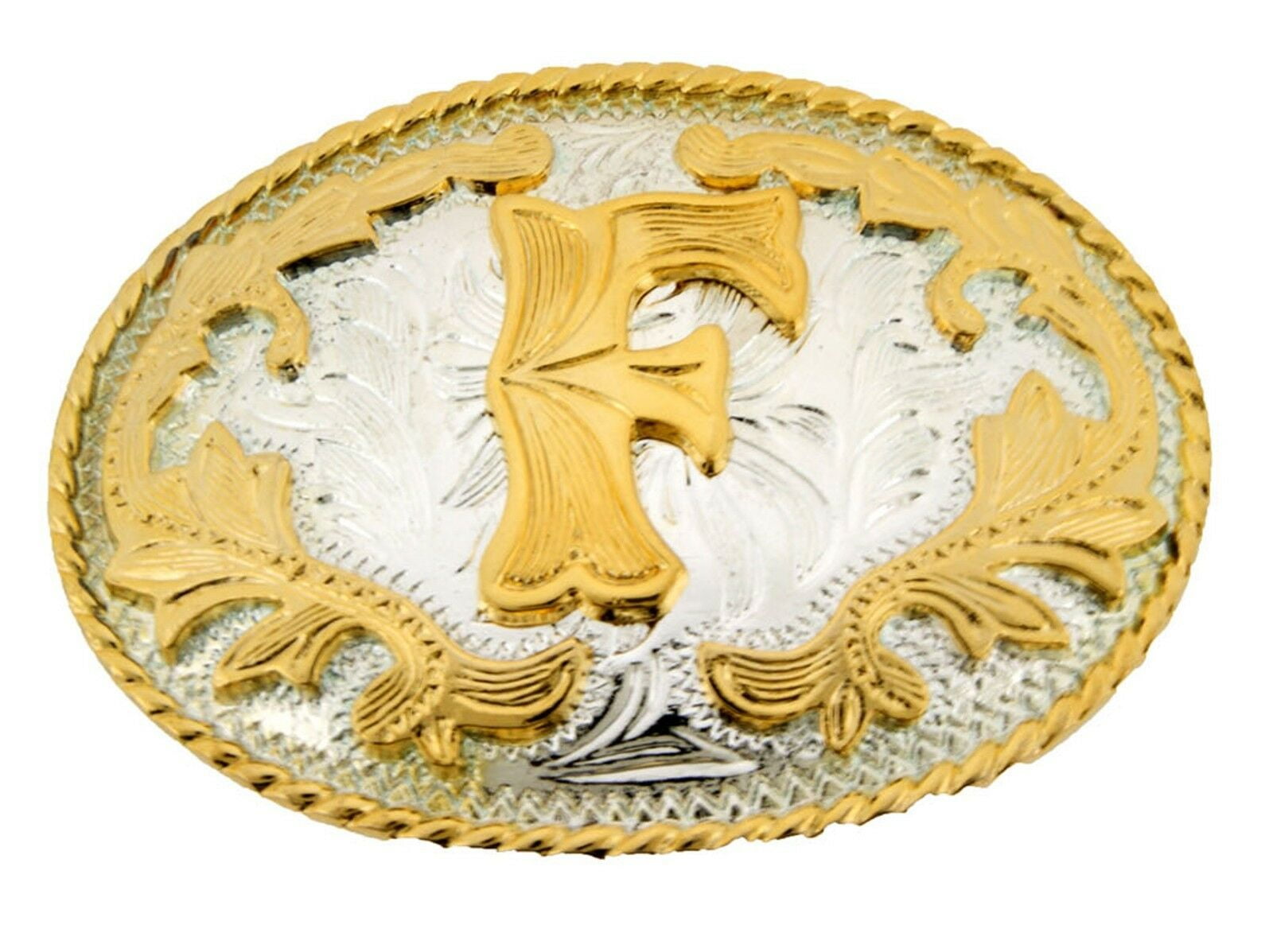 Initial Letter "F " Belt Buckle Monogram Middle Initial Alphabet ...