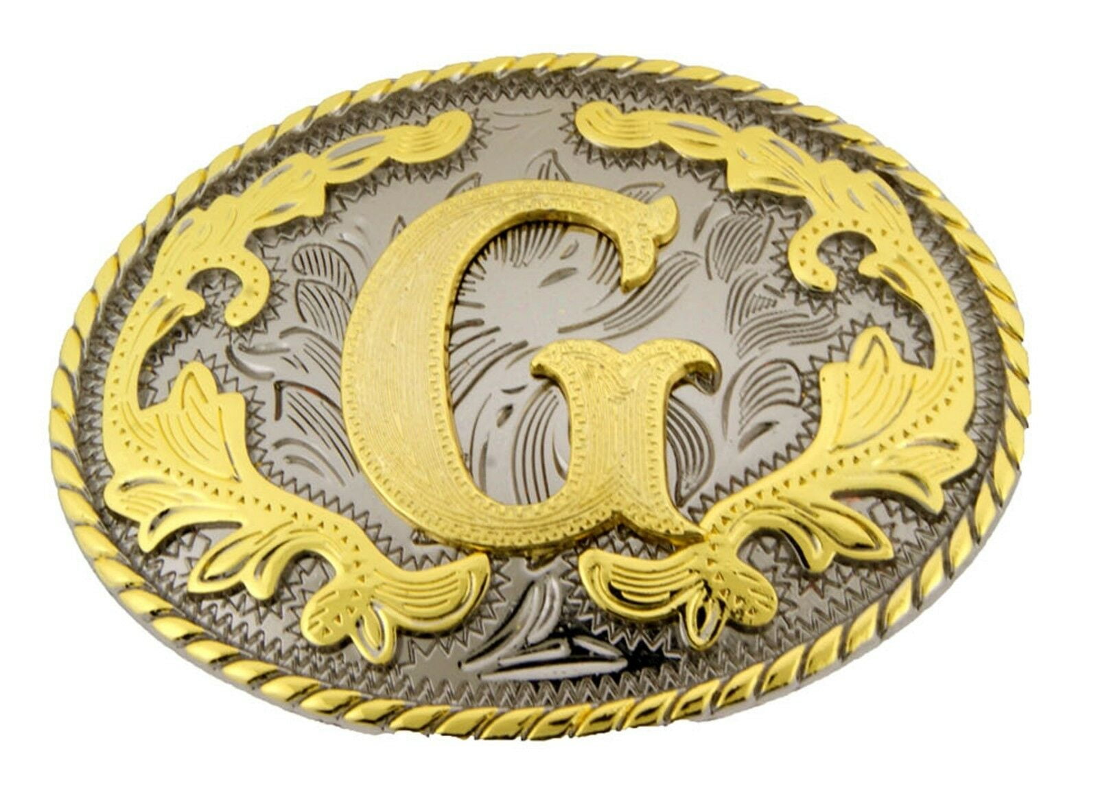 Initial Letter " G" Belt Buckle Monogram Middle Initial Alphabet ...