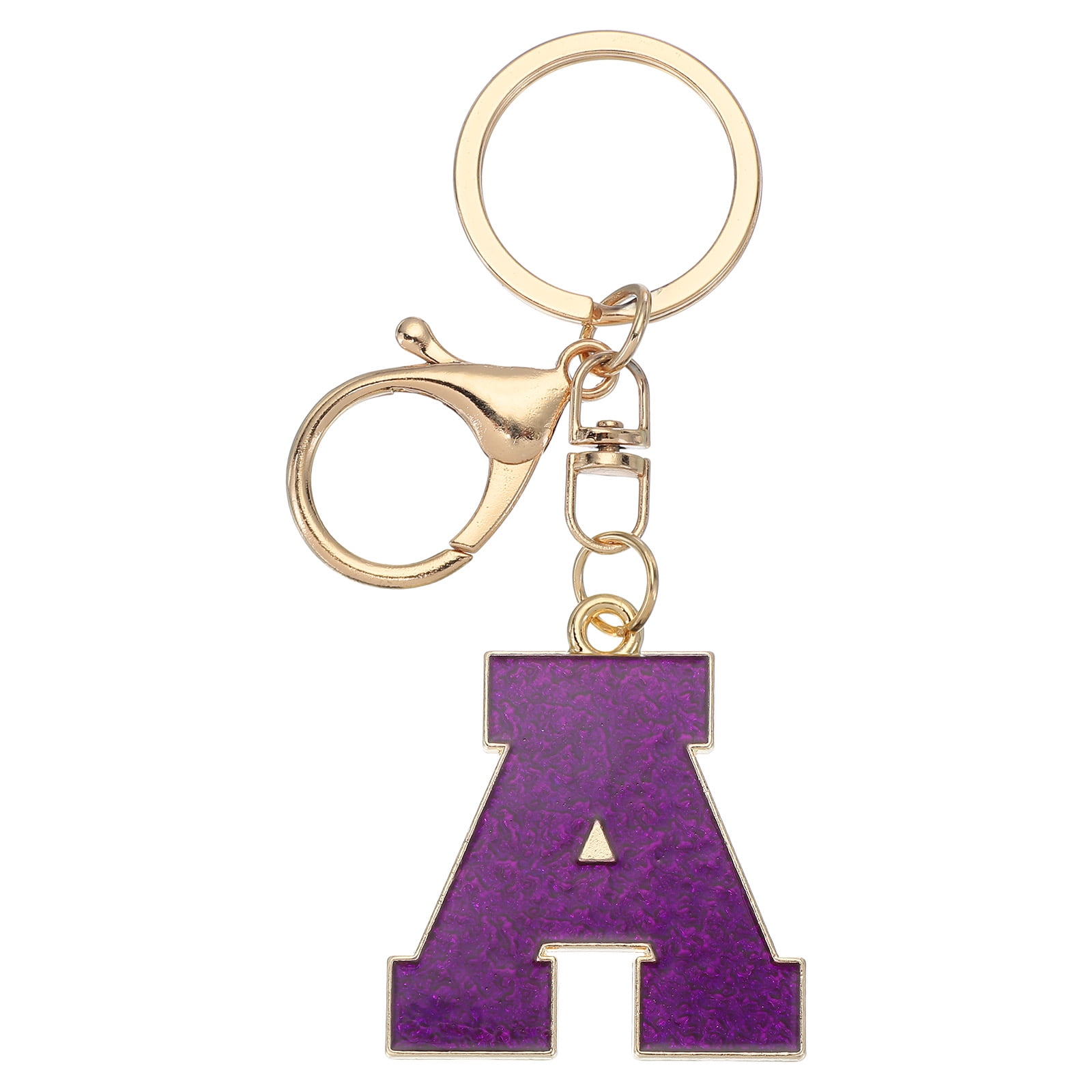 Initial Letter Keychain, Alphabet Letter Bag Charm Car Keyring Letter ...