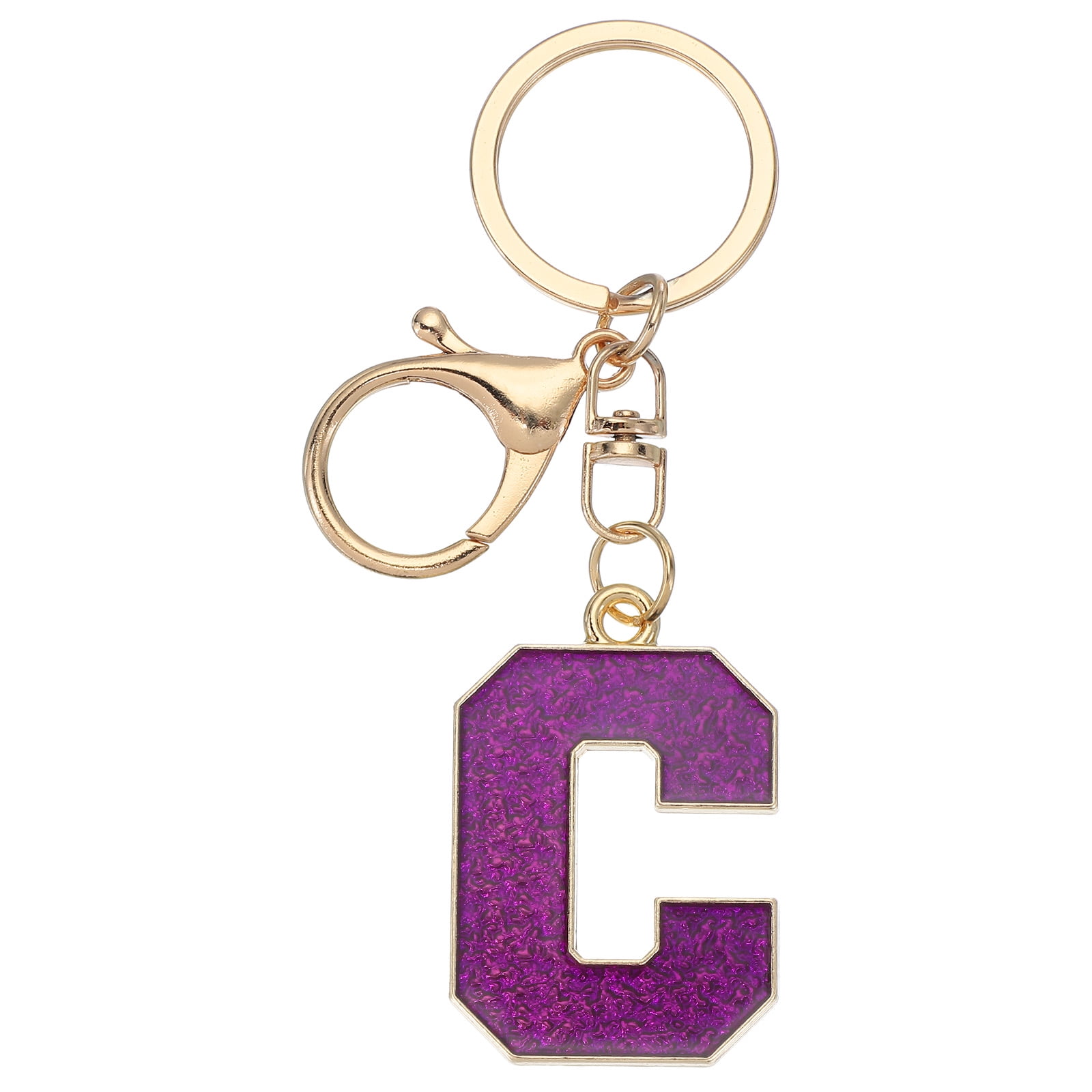 Initial Letter Keychain, Alphabet Letter Bag Charm Car Keyring Letter ...