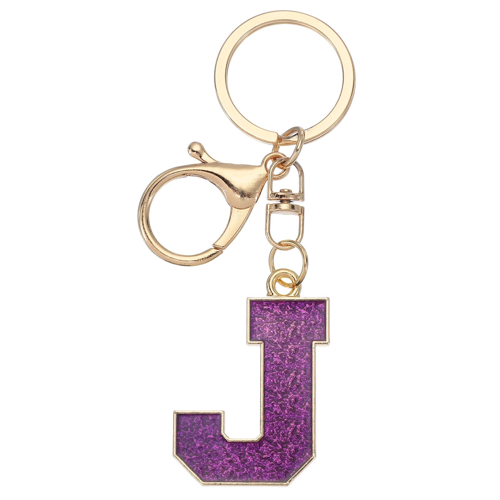 Initial Letter Keychain, Alphabet Letter Bag Charm Car Keyring Letter ...