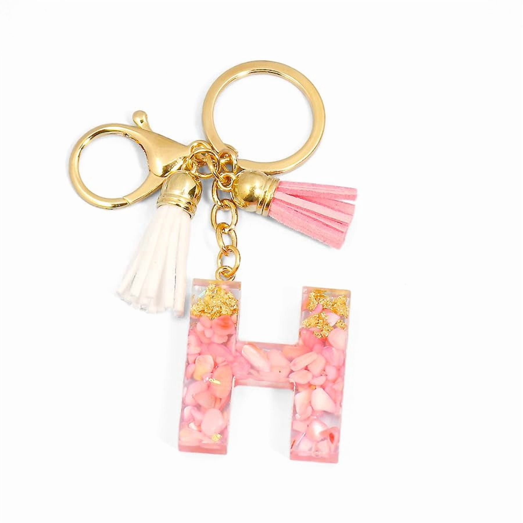 Initial Letter Keychain- Butterfly Keychain Cute Resin- Initial ...