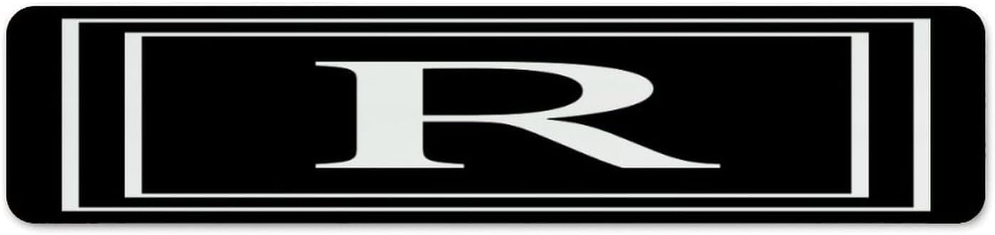 Initial Letter R Monogram Vintage Metal Signs Hanging Fence Signs ...