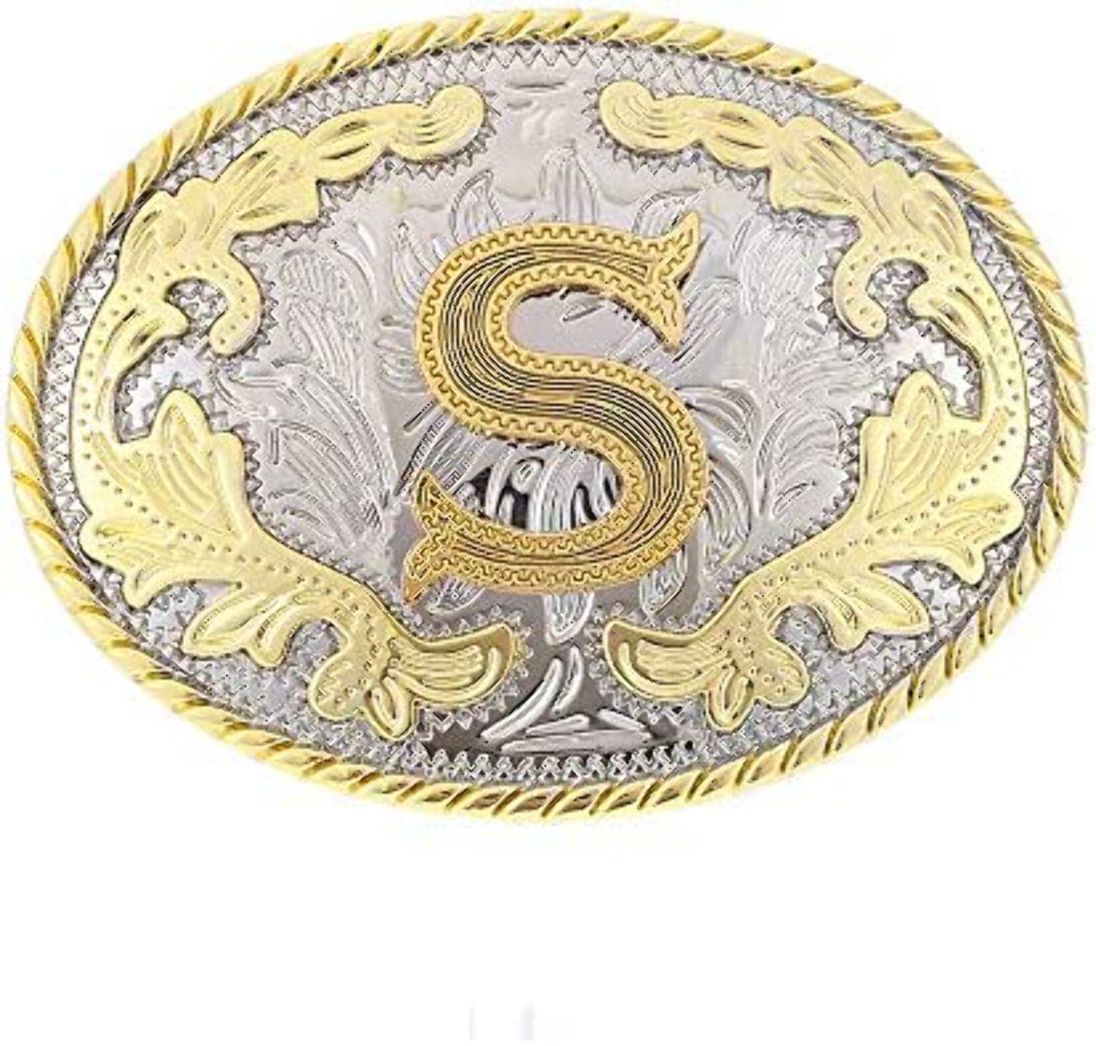 Unisex Western Belt Buckle Initial Letters ABCDJST to Z Cowboy Rodeo ...