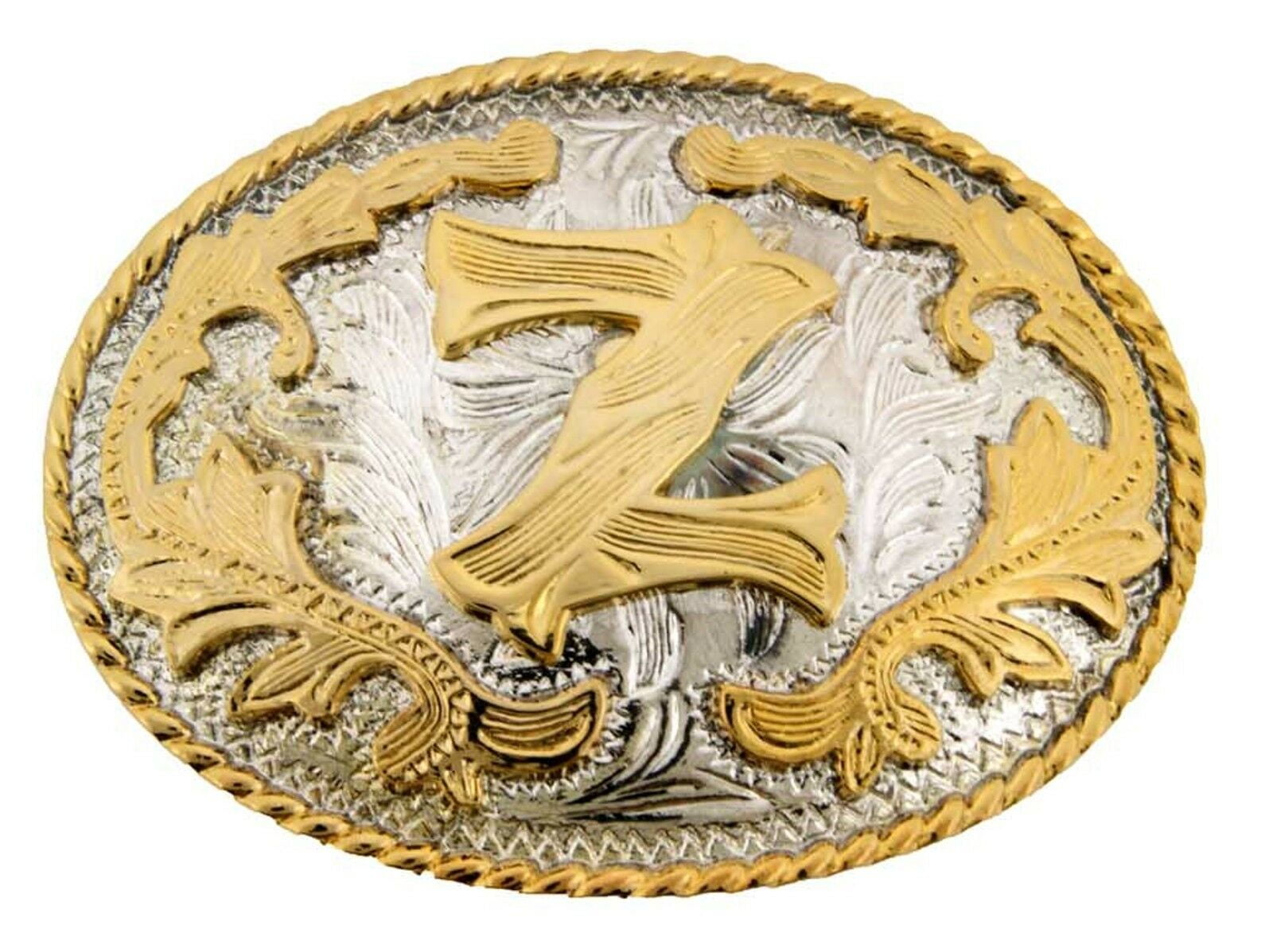 Initial Letter "Z " Belt Buckle Monogram Middle Initial Alphabet ...