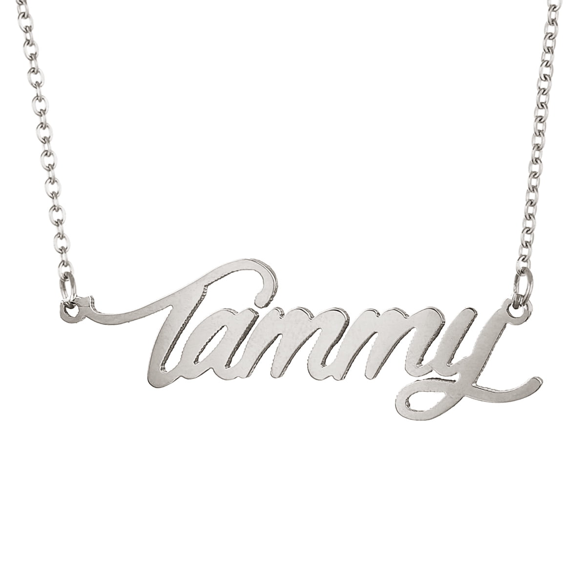 Initial Tammy Name Necklace Characters Stainless Steel Jewelry for ...