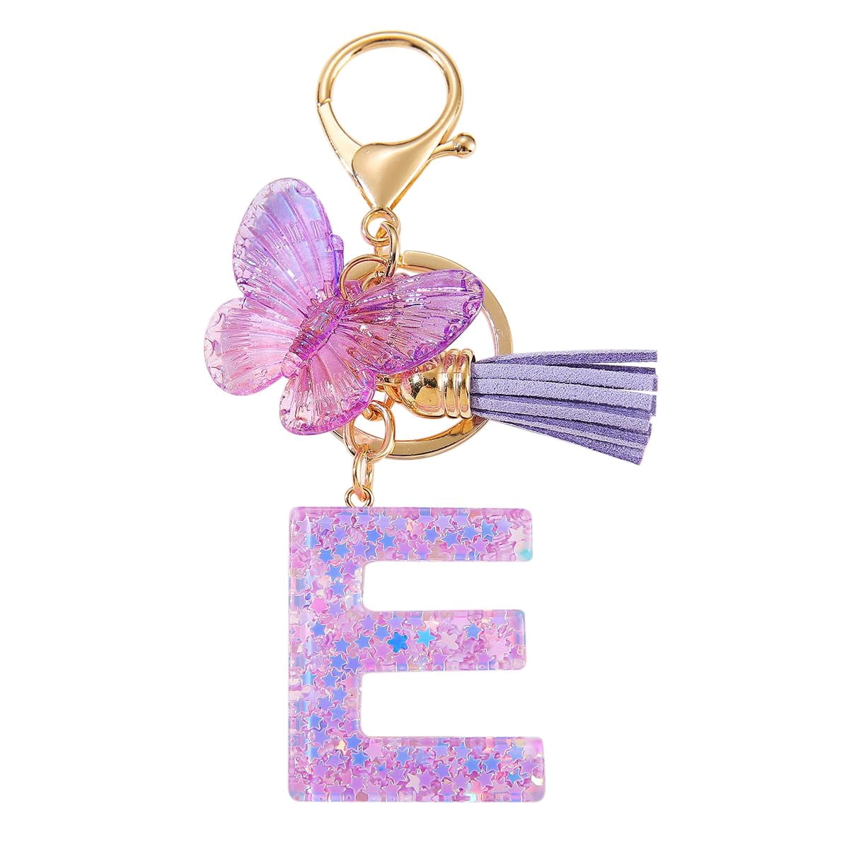 Initial letter Keychains for Women Girls Valentine's Day Key Chain Cute ...