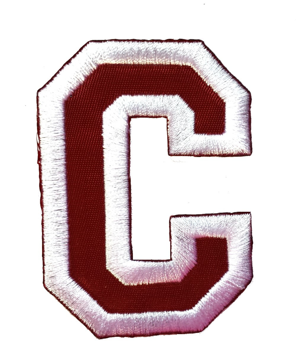 Initials A to Z and Numbers College Varsity Letterman Embroidered Iron ...